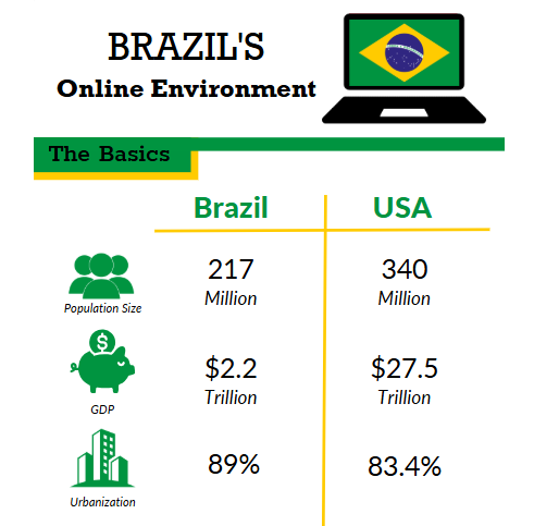 Brazil Online Environment Infographic - IBT Online