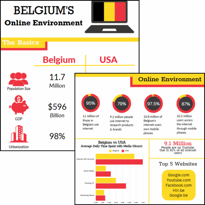 Belgium's Online Environment Infographic - IBT Online